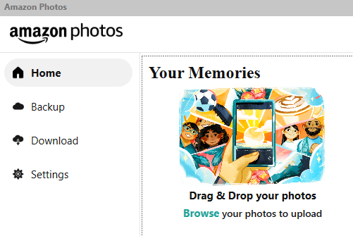 Transfer Google photos to Amazon