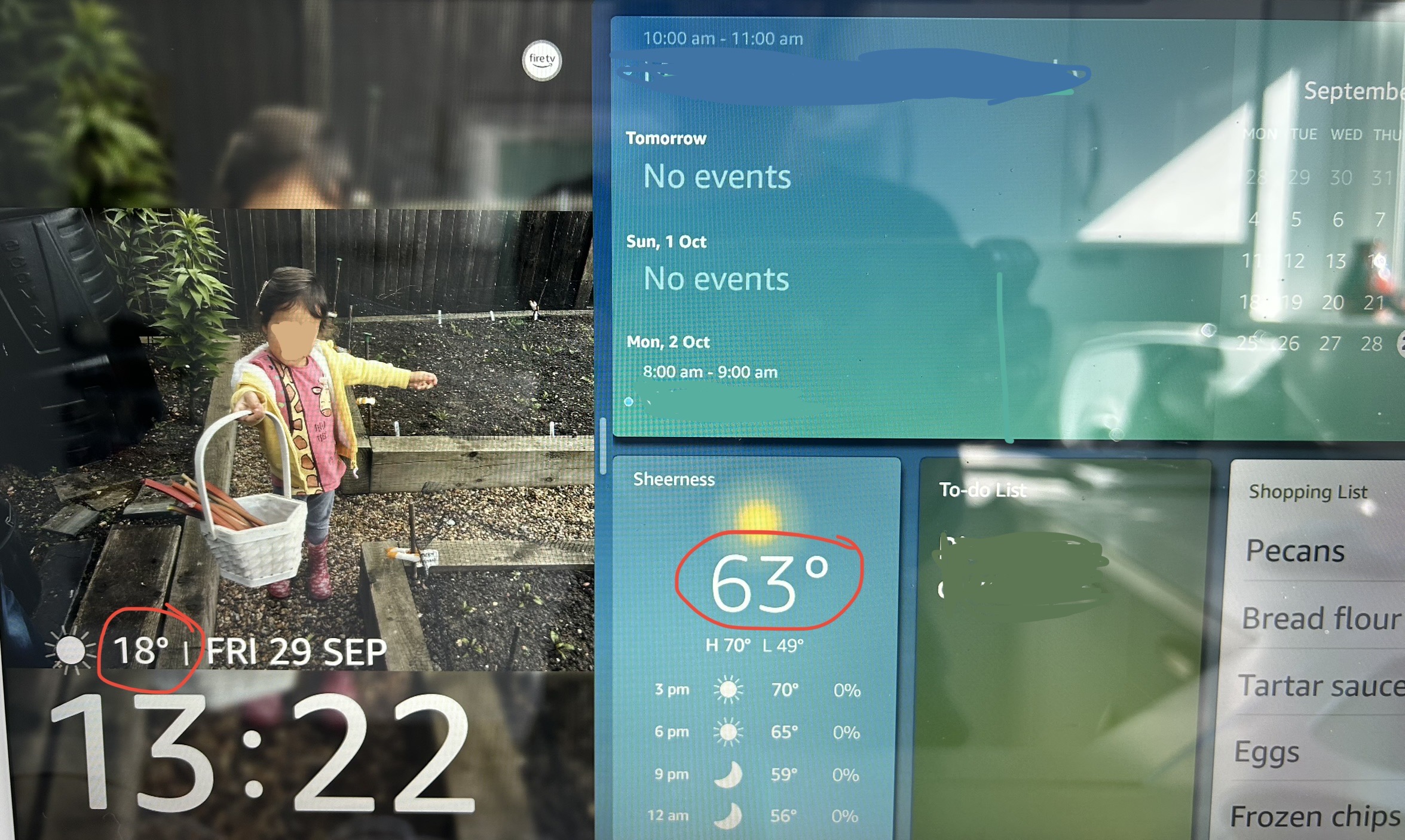 Echo Show 5 (3rd Gen) Home Screen Temp continually changing back to ...