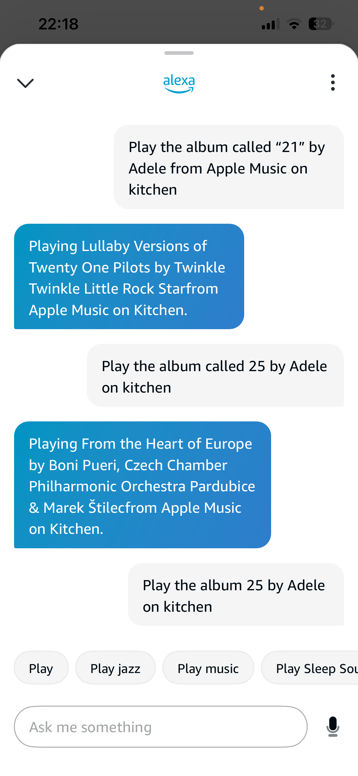 Why doesn’t my Echo play Adele album when I ask it to
